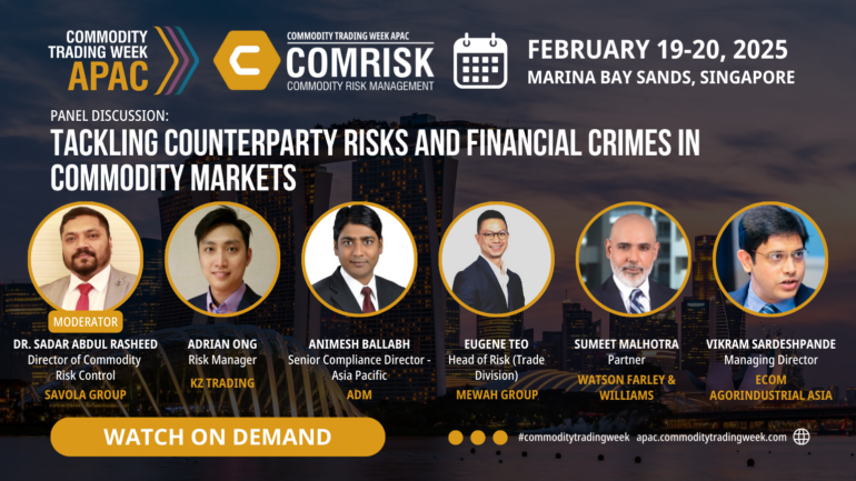 Tackling counterparty risks and financial crimes in commodity markets ...